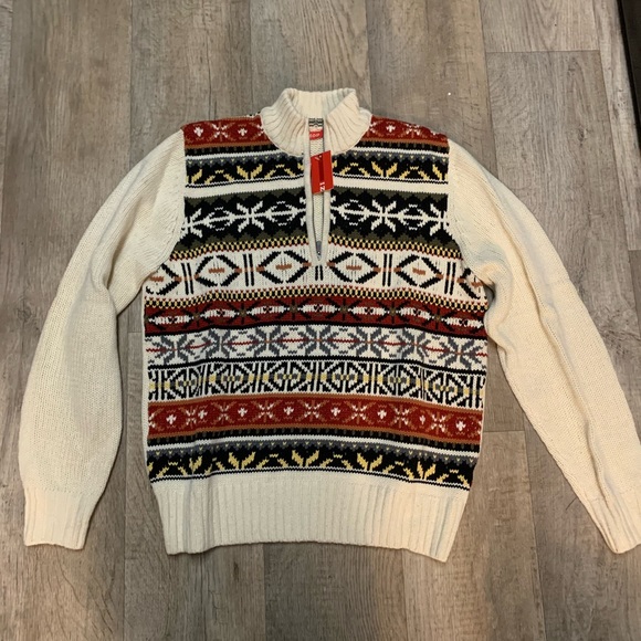 Izod | Sweaters | Nwt Izod Nordic 4 Zip Sweater | Poshmark